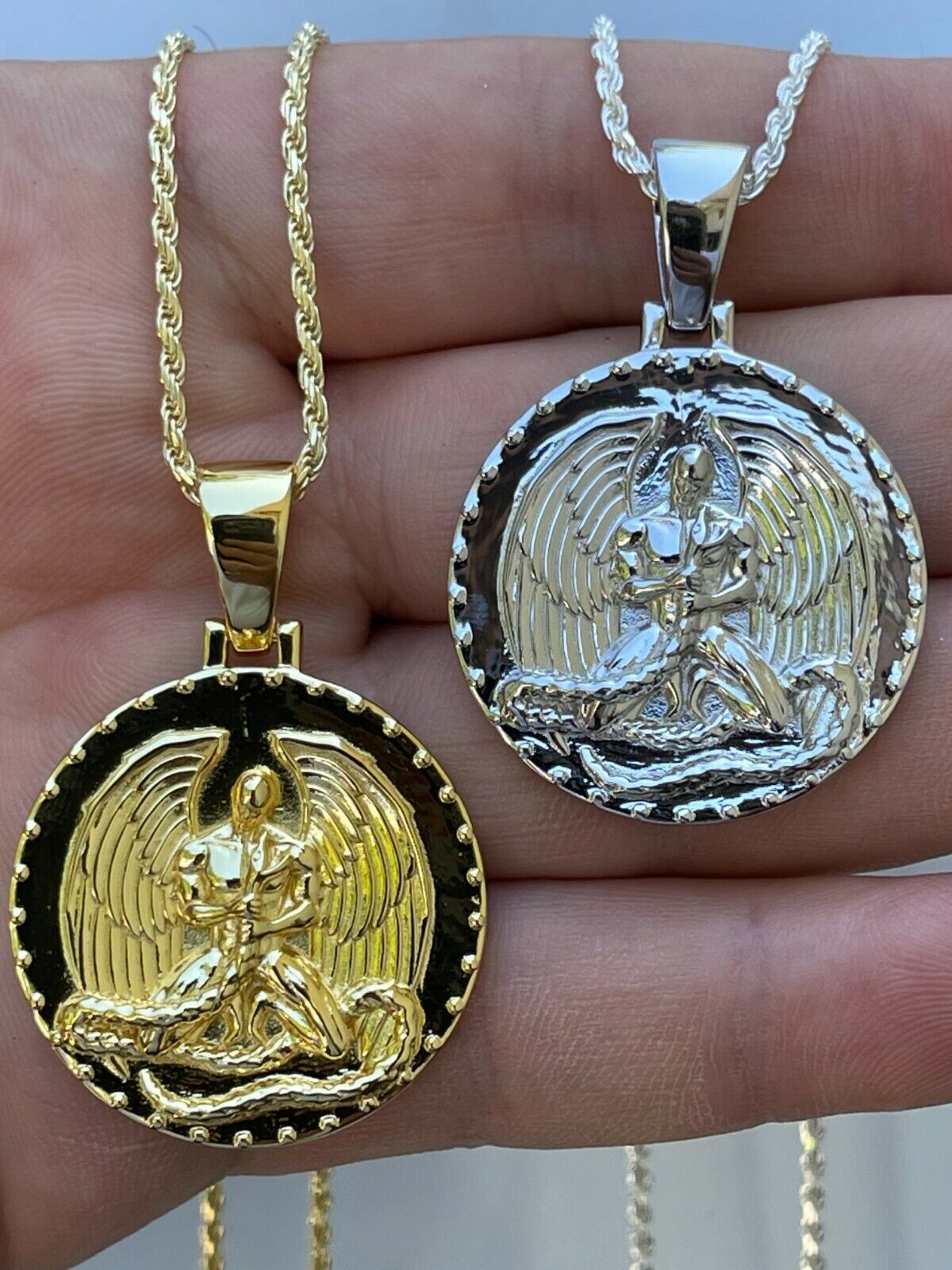 Designer Silver Gold Euphanasia Tupac 2Pac Pendant Medallion Hip Hop ...