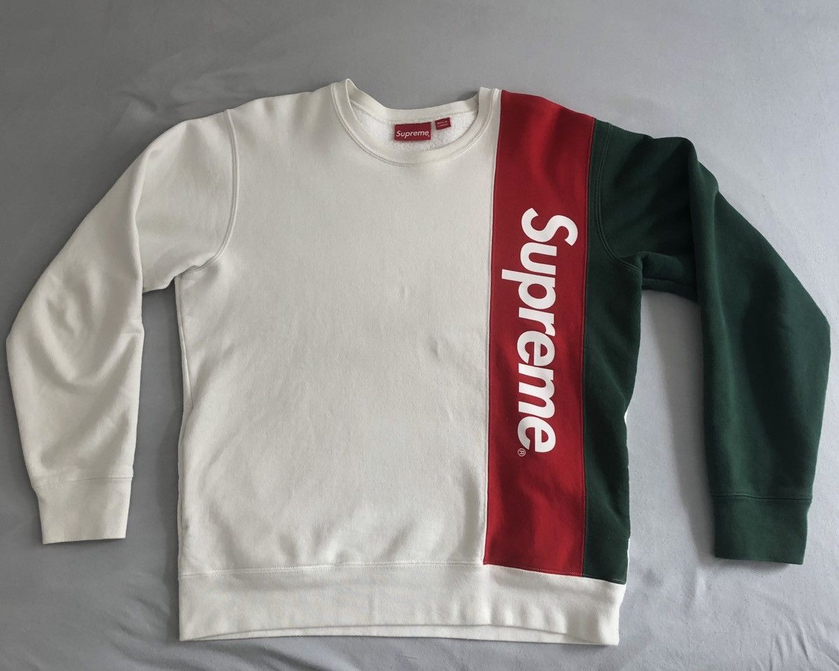Supreme SS16 Supreme Panelled Crewneck | Grailed
