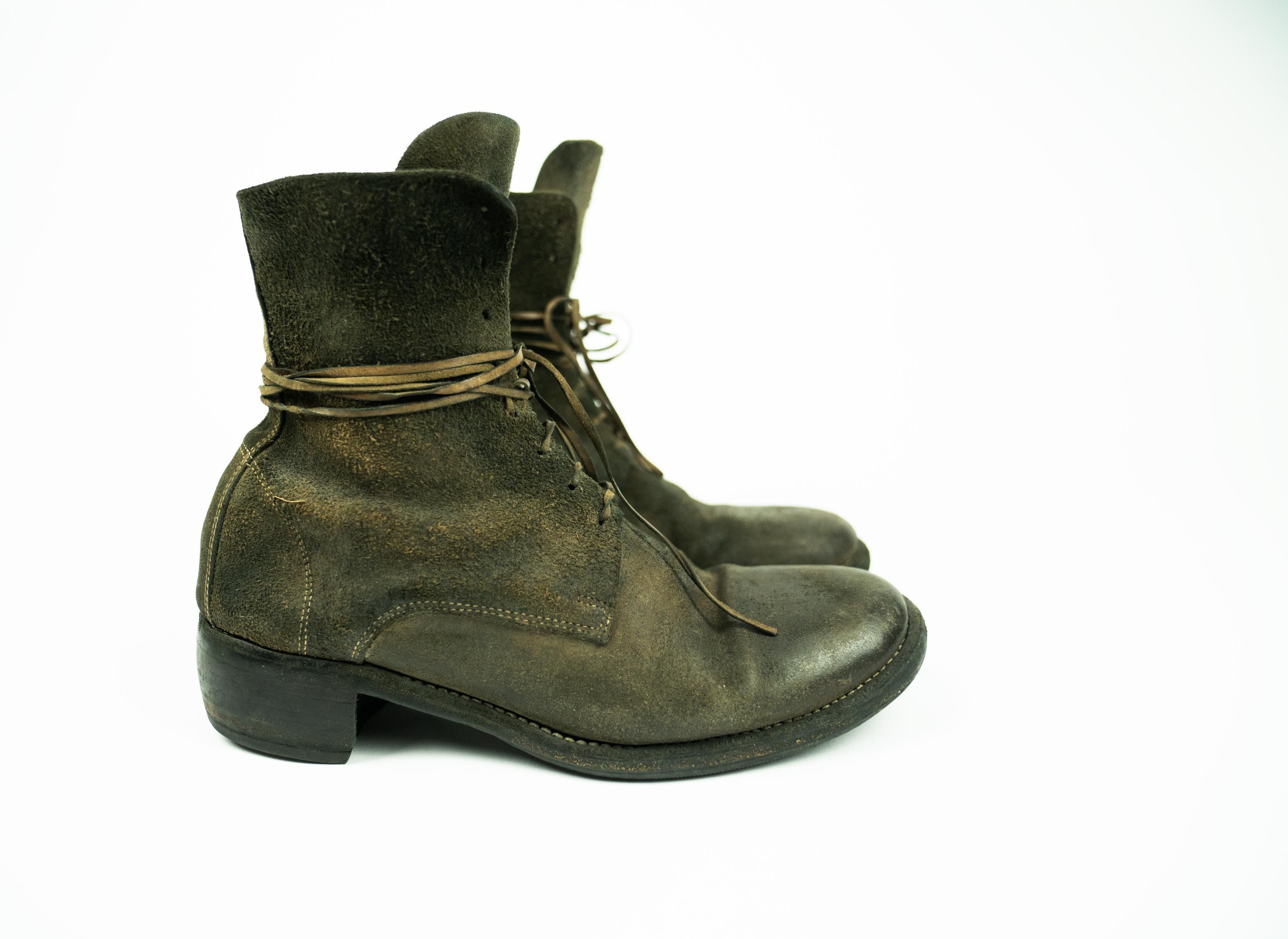 Guidi 795Z Reverse Horse Leather Brown Lace Up Boots Suede | Grailed