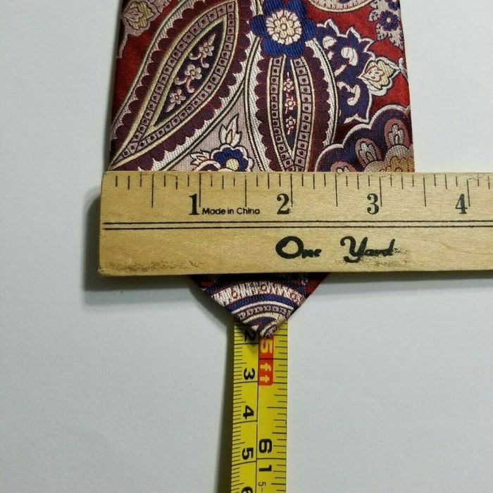 Express Red & Blue Silk EXPRESS Paisley Tie - 3.5" | Grailed