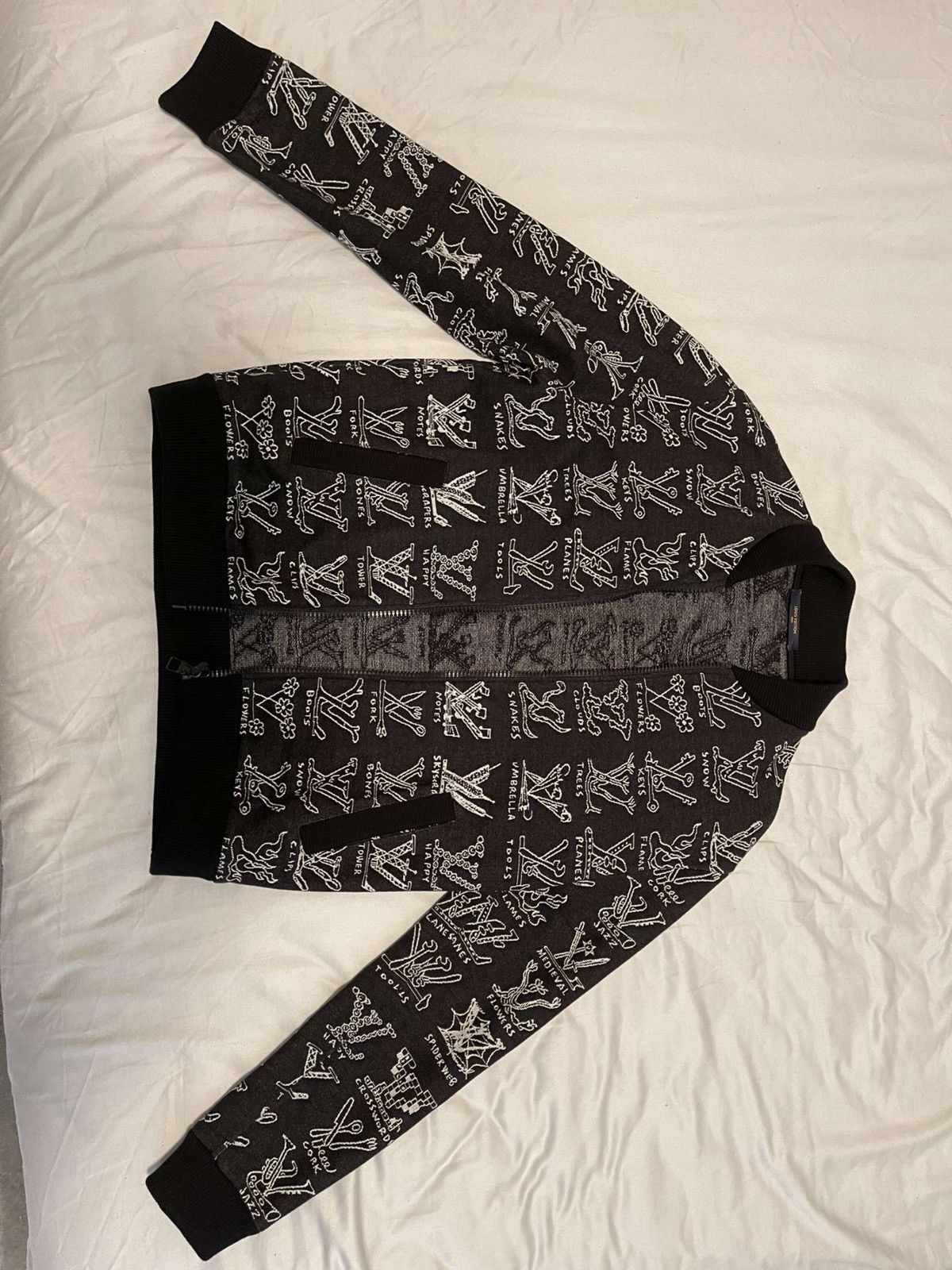Louis Vuitton LV CARTOONS JACQUARD ZIP jacket | Grailed