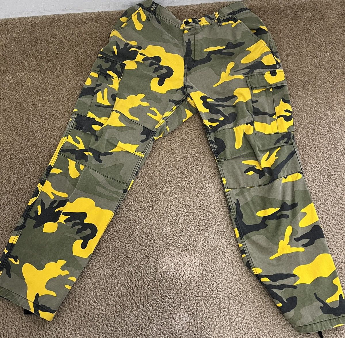 Rothco × Streetwear Rothco Yellow Stinger Camo Tactical Bdu Pants | Grailed