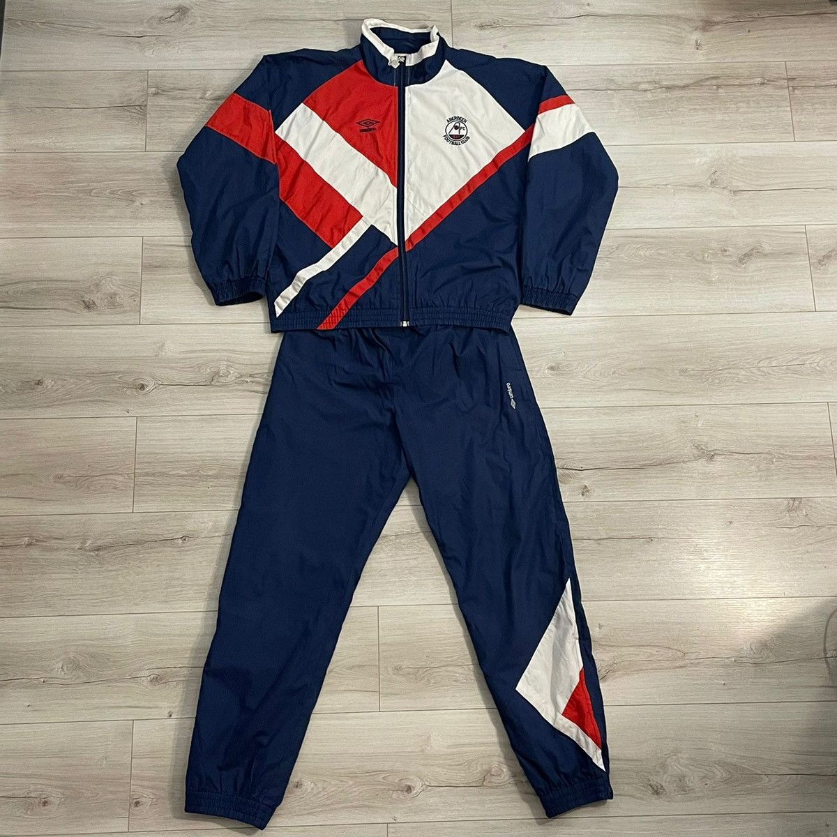 Vintage Umbro Aberdeen set tracksuit sweatshirt zip sweatpants 90s ...