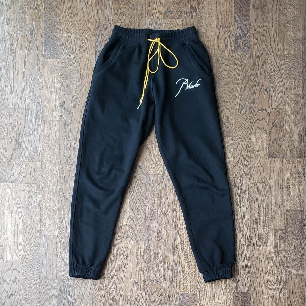 Rhude SSENSE Exclusive Black Script Sweatpants | Grailed