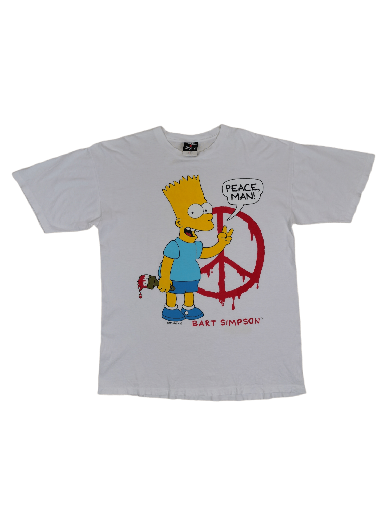 The Simpsons × Vintage Vintage 1994 Bart Simpsons Peace, Man! | Grailed