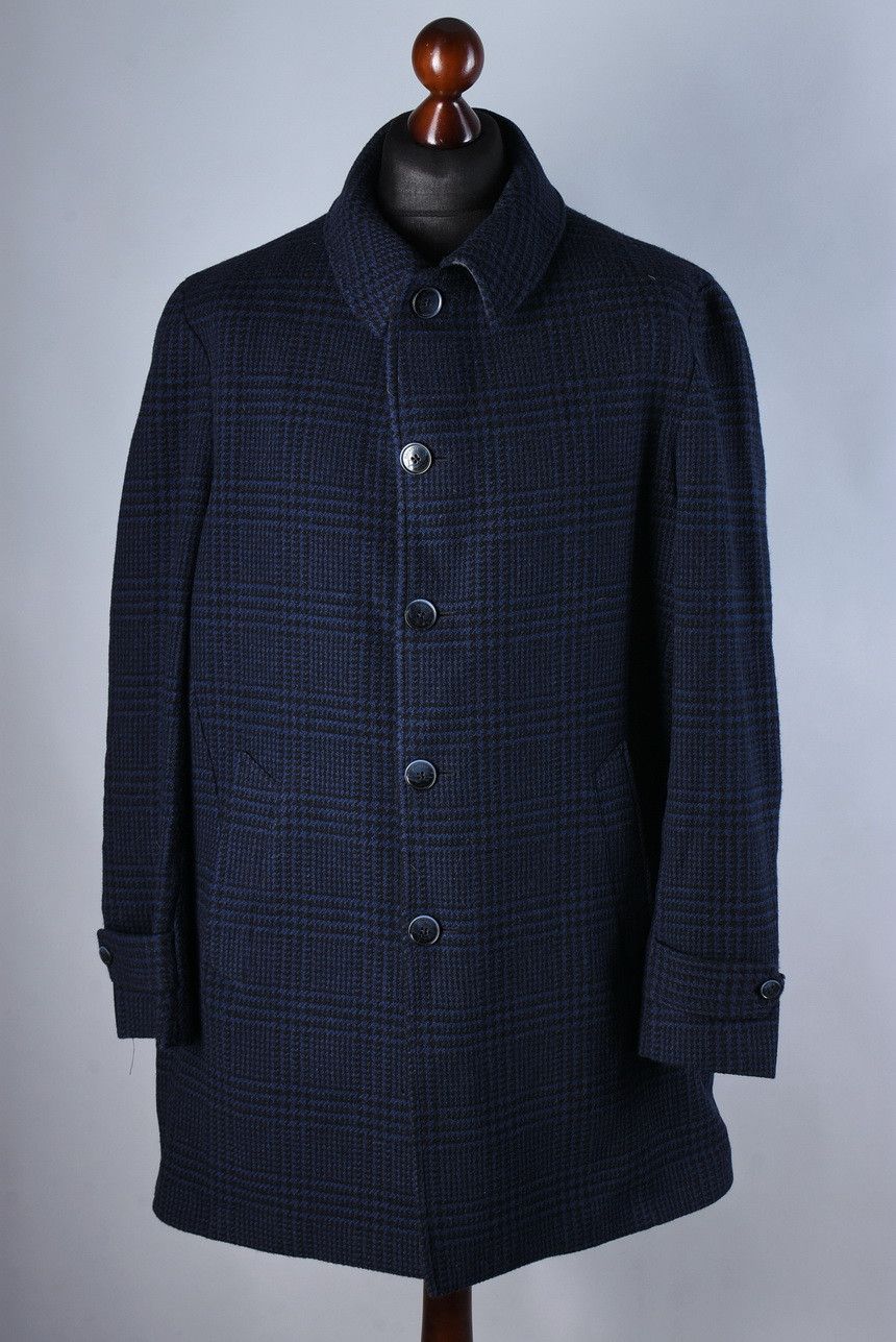 Hackett Hackett Mayfair Classic Checked Wool Coat | Grailed