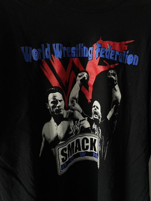 Vintage WWF world wrestling federation The rock smack down 90s Tee ...