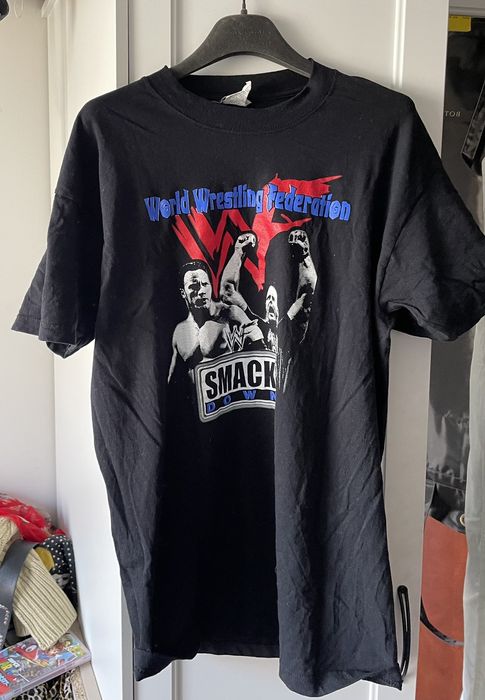 Vintage WWF world wrestling federation The rock smack down 90s Tee ...