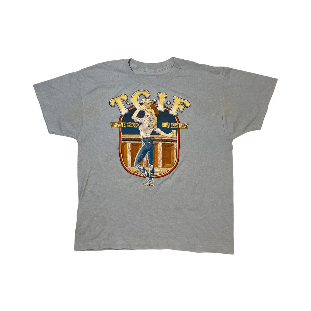 Art × Vintage 80s TGIF tee | Grailed