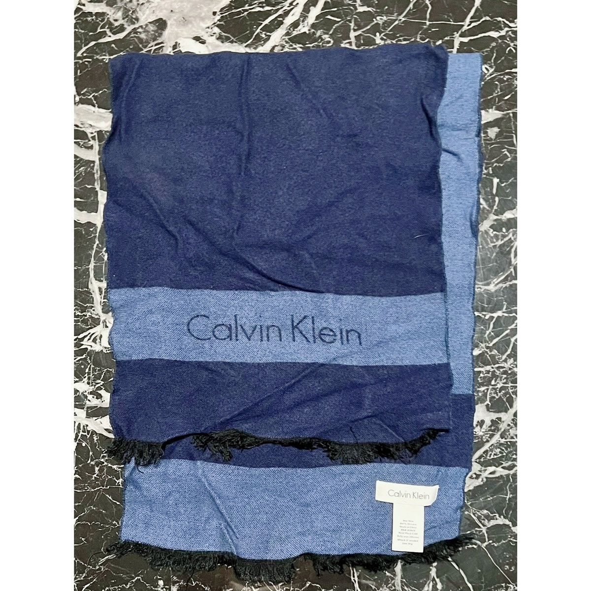 Calvin Klein Mens Calvin Klein CK Navy Blue Colbalt Blue Reversible ...