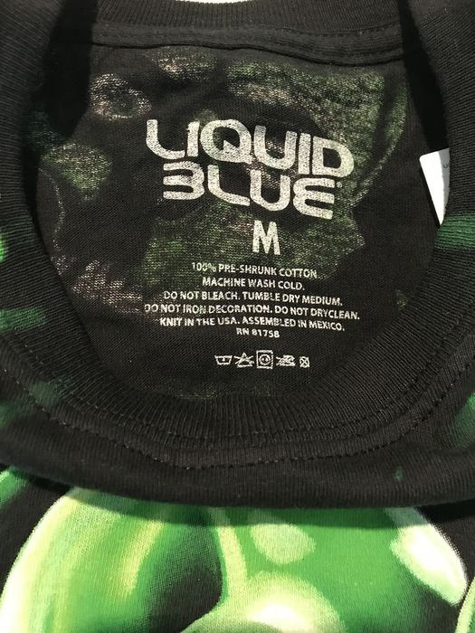 Liquid Blue LIQUID BLUE Green Skull Pile T-Shirt | Grailed