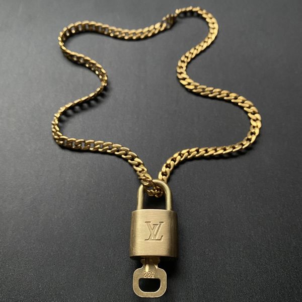 Louis Vuitton Louis Vuitton Lock, Key, & Gold Necklace | Grailed