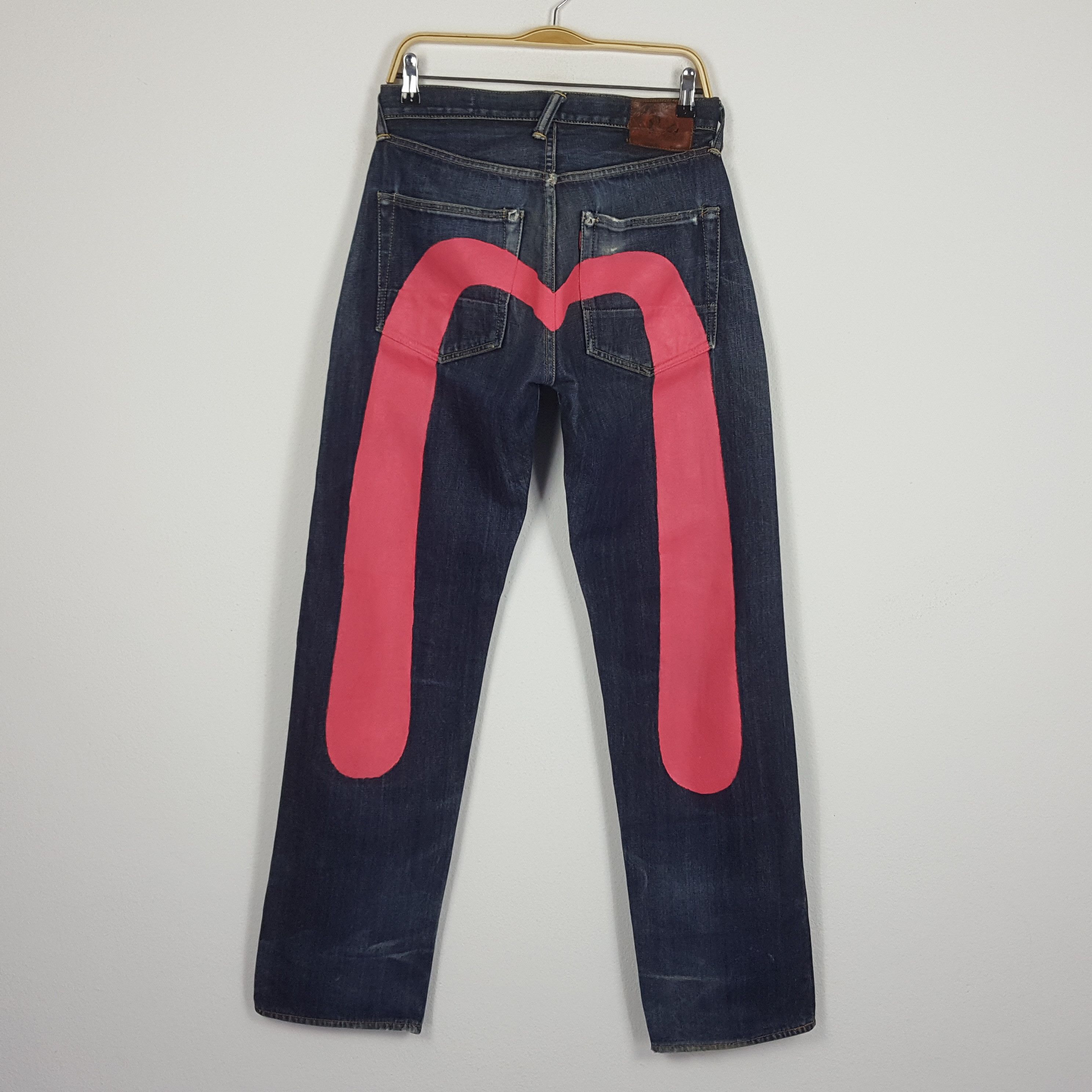 Vintage Vintage EVISU Custom Big logo Distressed Jeans Made Japan | Grailed