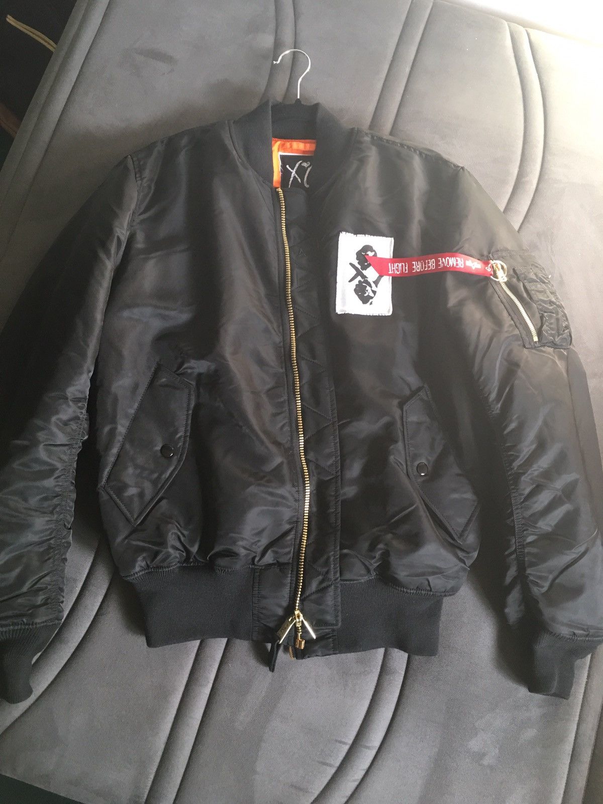 Alpha Industries × The Weeknd The Weeknd XO Hand Sign Black Bomber ...