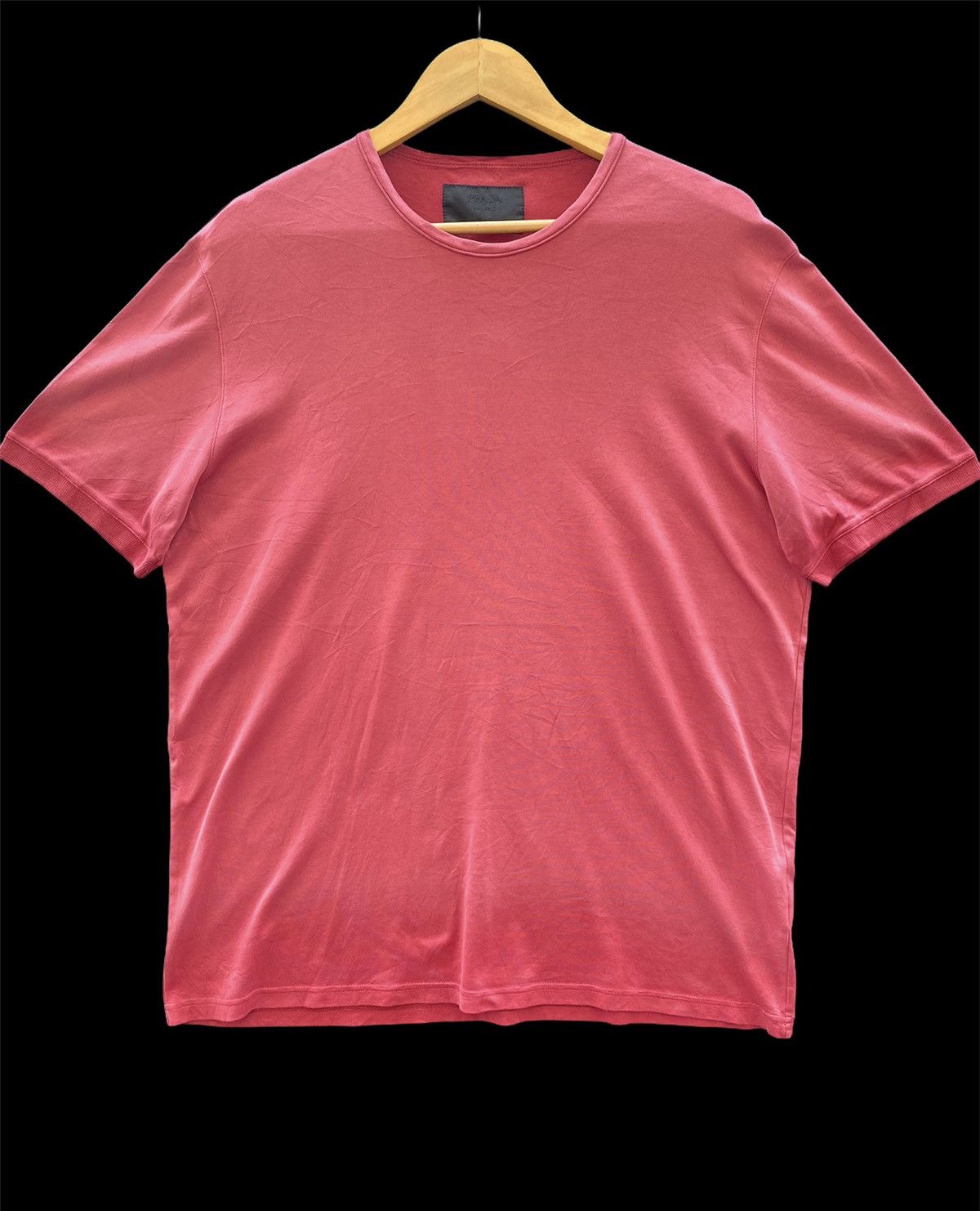 Prada Prada Maroon Ringer Plain T Shirt | Grailed