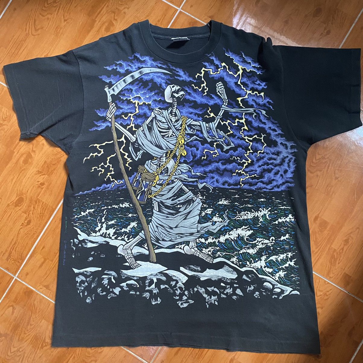 Liquid Blue Liquid Blue Ian Bohorquez Grim Reaper Skeleton 1994 | Grailed