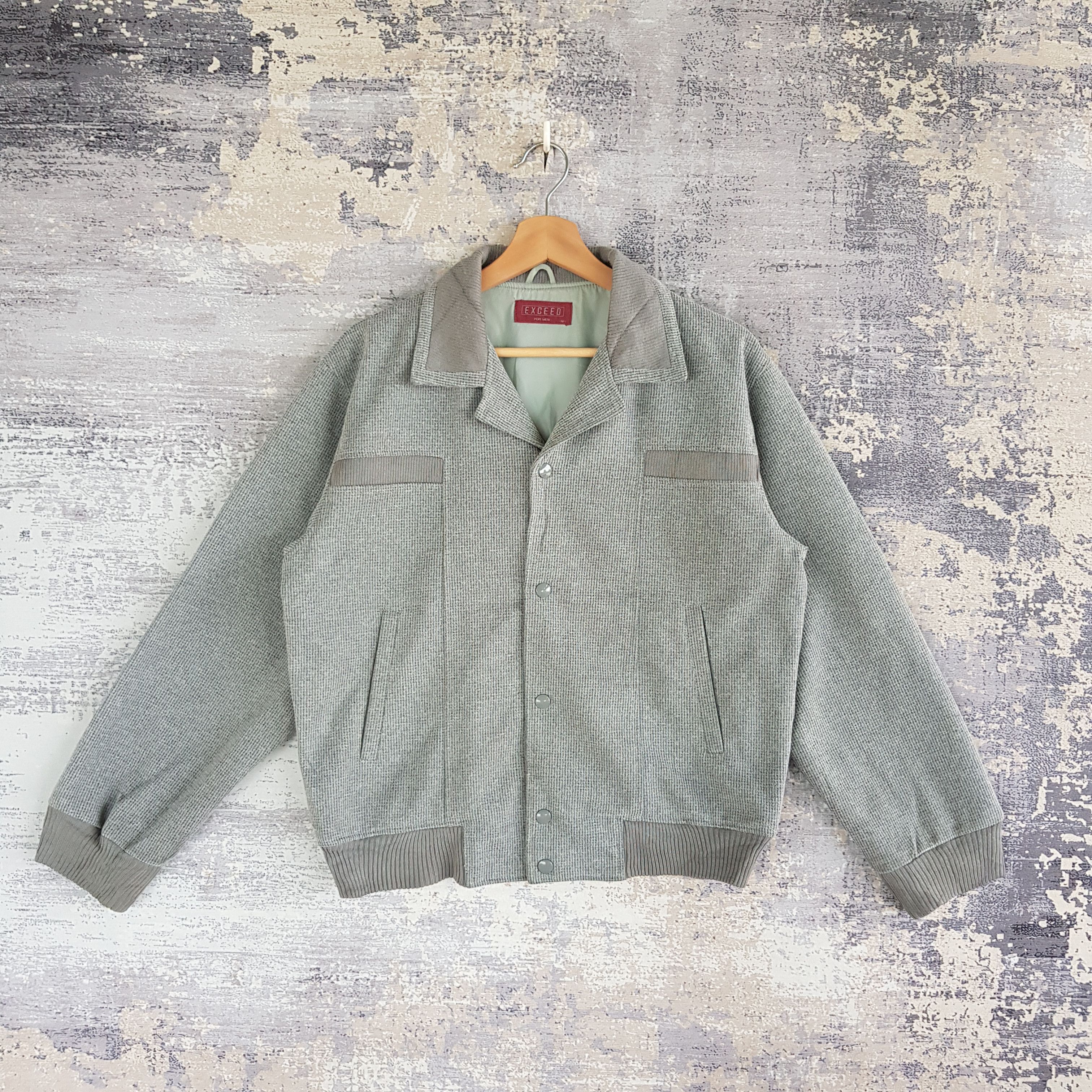 Japanese Brand × Vintage Vintage Exceed Japanese Baseball Jacket Wool ...