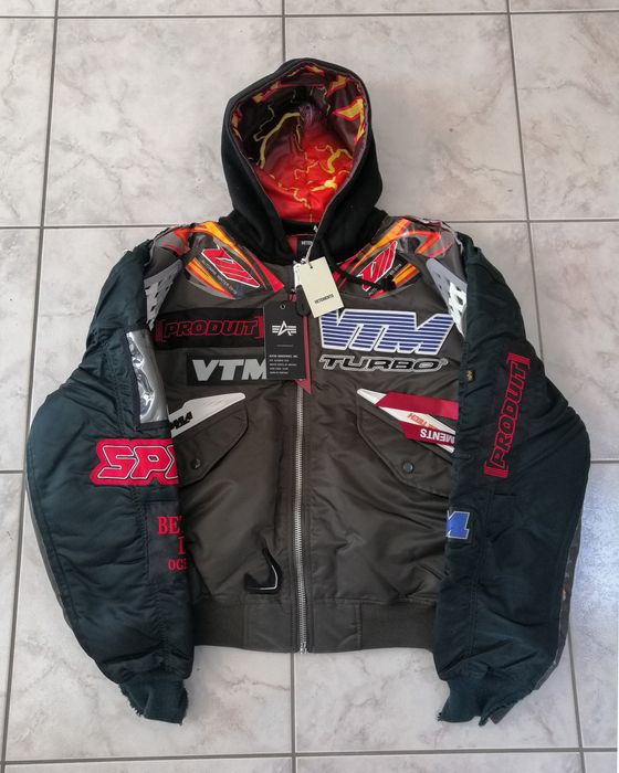 Alpha Industries *NWT* Vetements x Alpha Industries FW18 Racing Bomber ...
