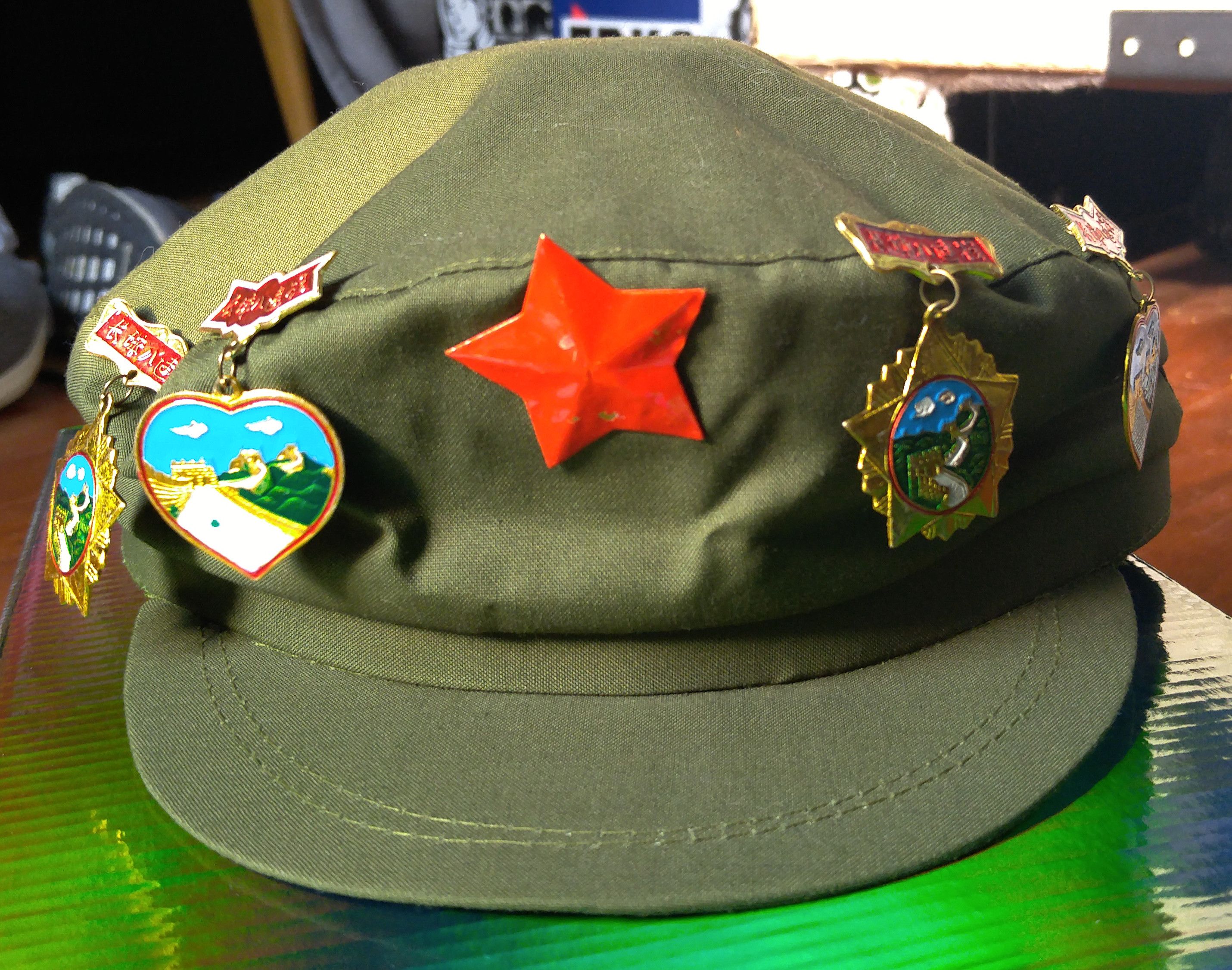 Vintage Mao Era China Great Wall Red Star Military Cap Hat | Grailed