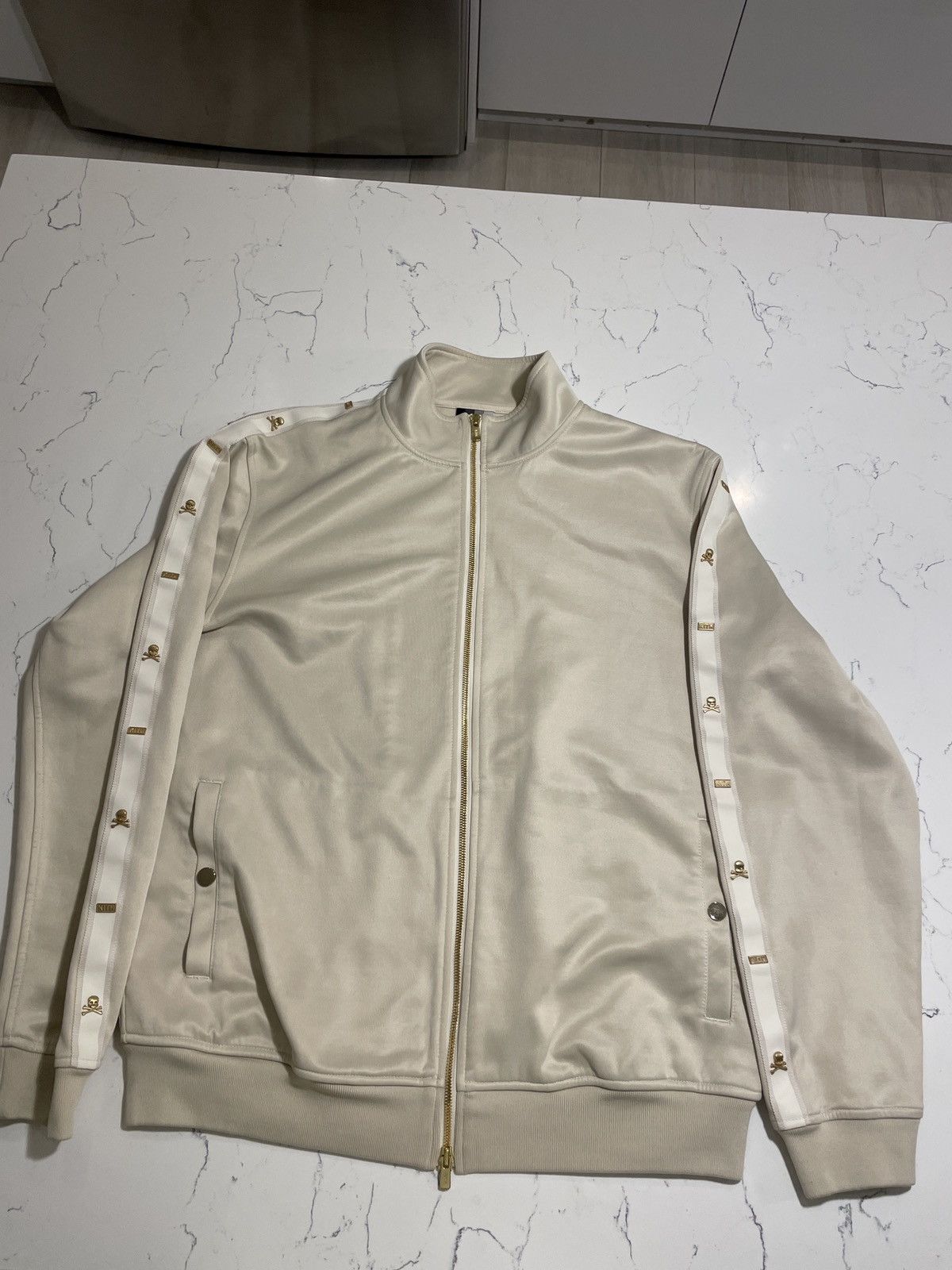Kith × Mastermind Japan Kith X Mastermind Track Jacket (Tan) | Grailed