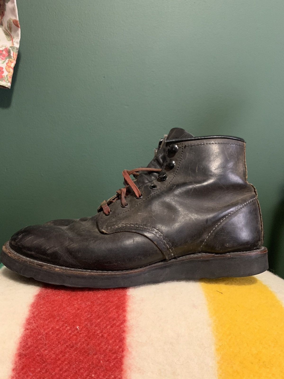 Red Wing Heritage Blacksmith 2956 Black Spitfire Leather Lace Up Boot ...