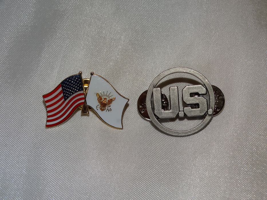 Made In Usa US navy Marines official pin's set from fields jacket MA-1 ...