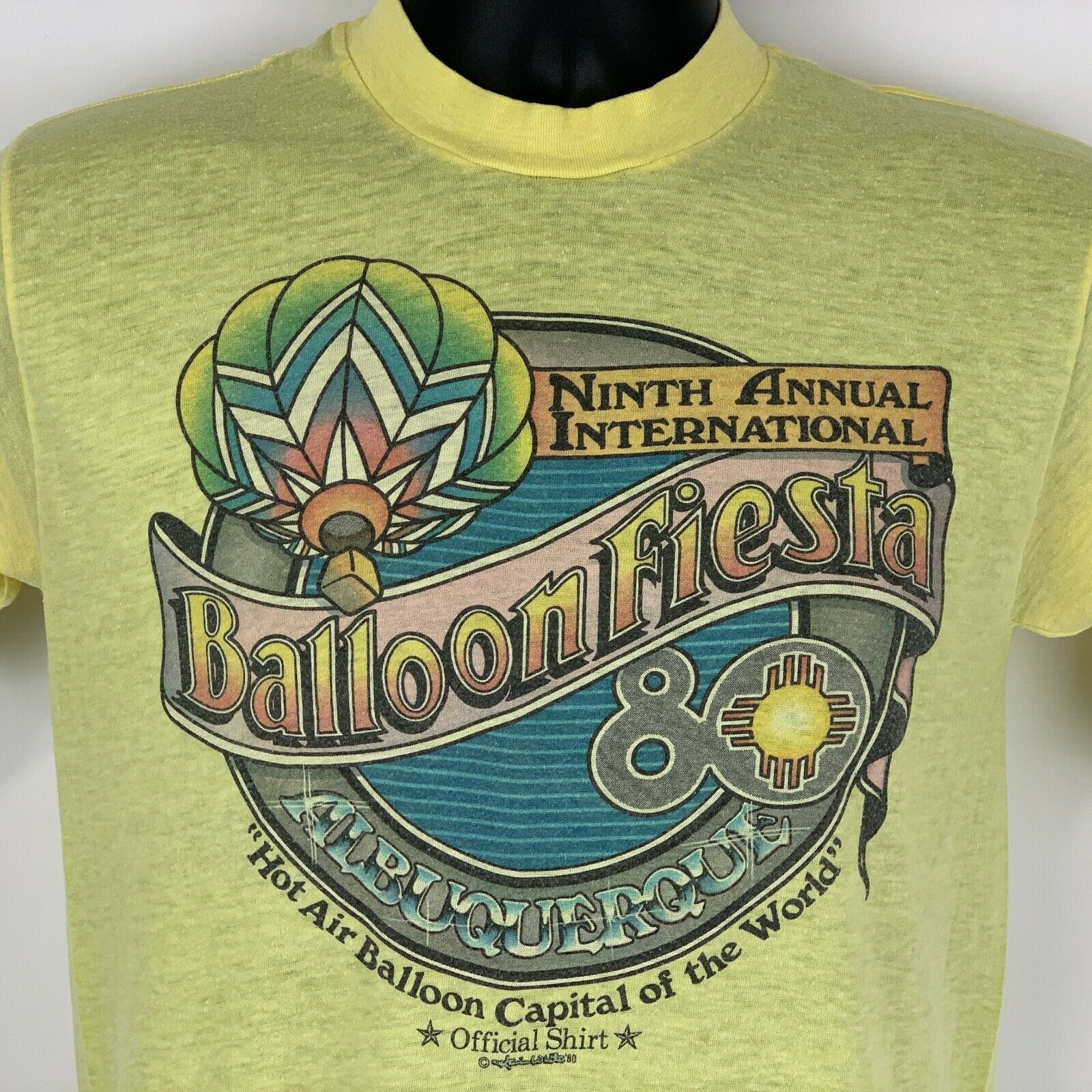 Vintage Vintage 80s Albuquerque Hot Air Balloon Championships Shirt ...