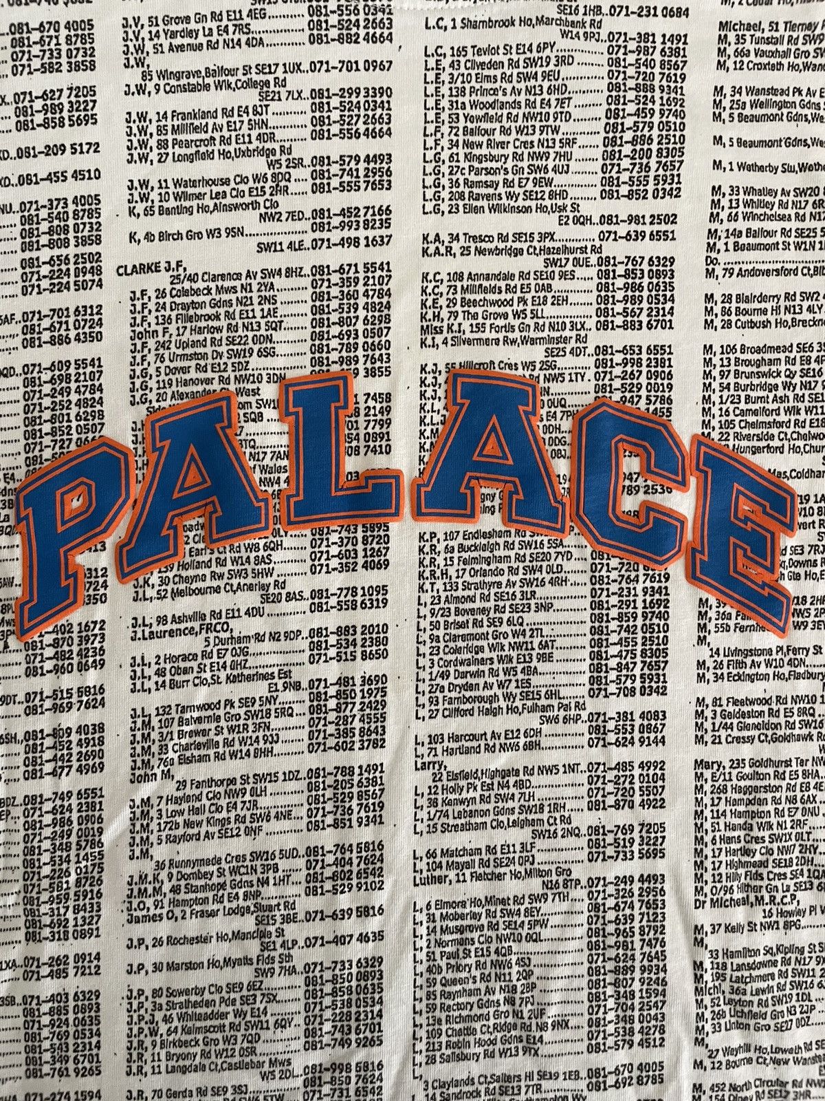 Palace Palace phone book tee size m | Grailed