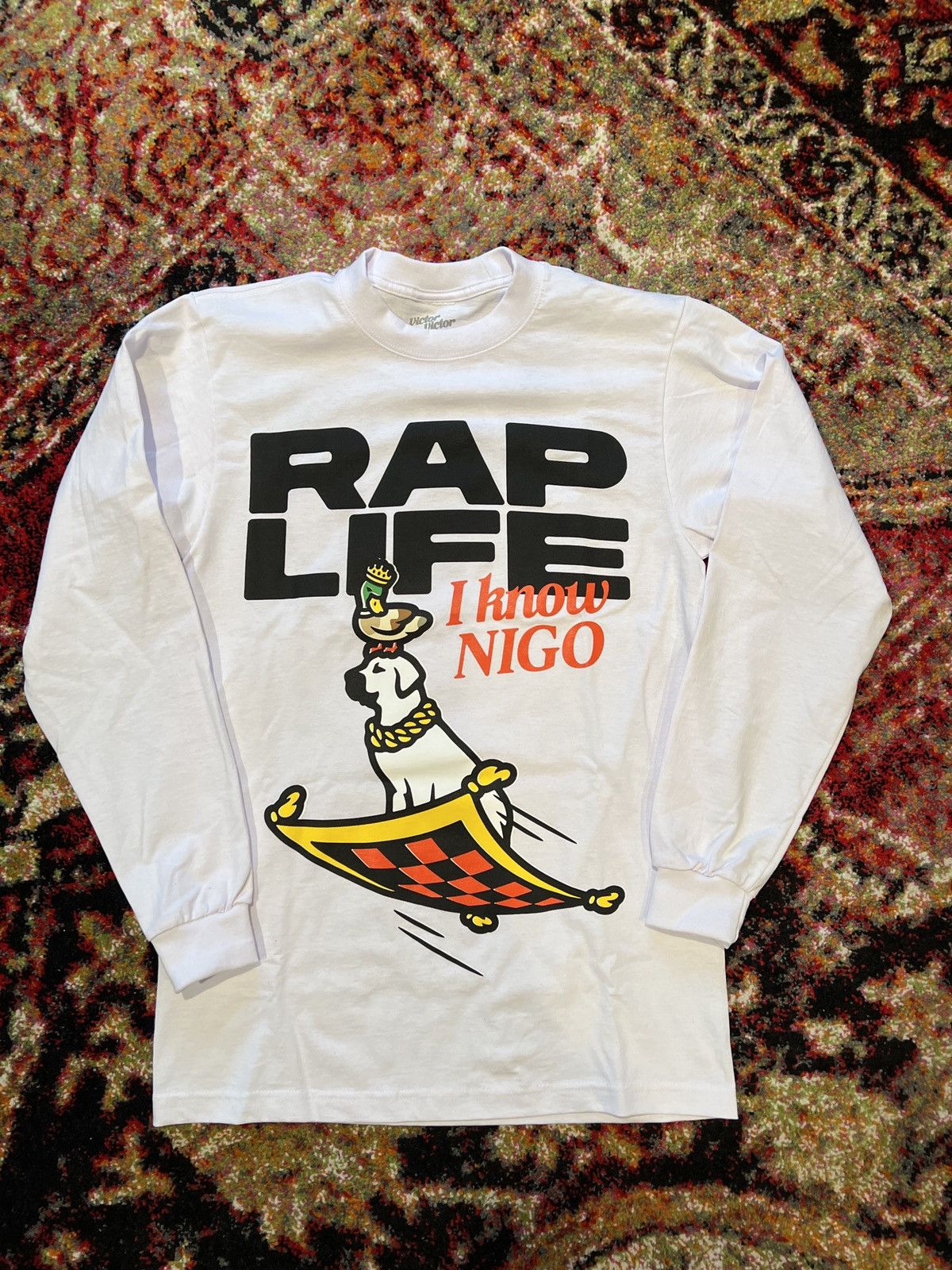 Nigo I Know Nigo x Victor Victor - Rap Life long sleeve | Grailed