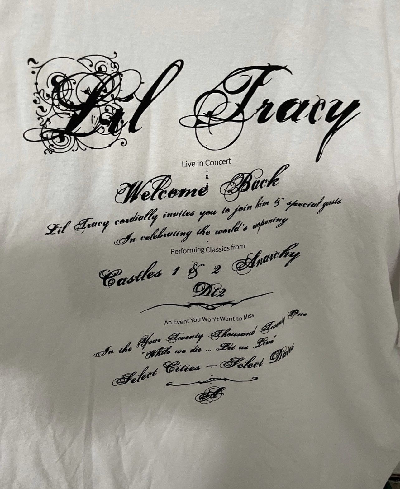 Lil Peep Lil tracy tour tee castles official | Grailed