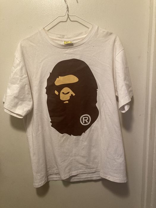 Bape BAPE Big Ape Head Tee White | Grailed