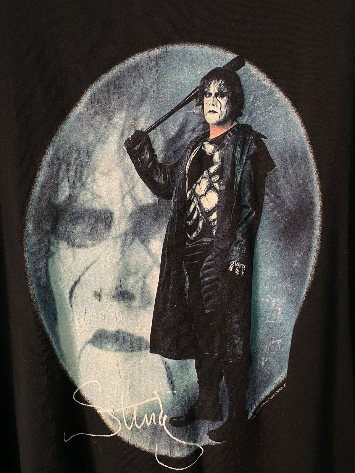 WCW/nWo × WWE × WWF Vtg 90s Sting 1998 WWF WCW NWO Wrestling Tee Shirt ...