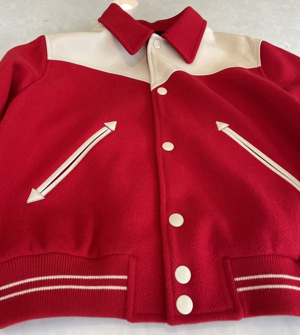 Celine Celine Red Western Teddy Jacket | Grailed