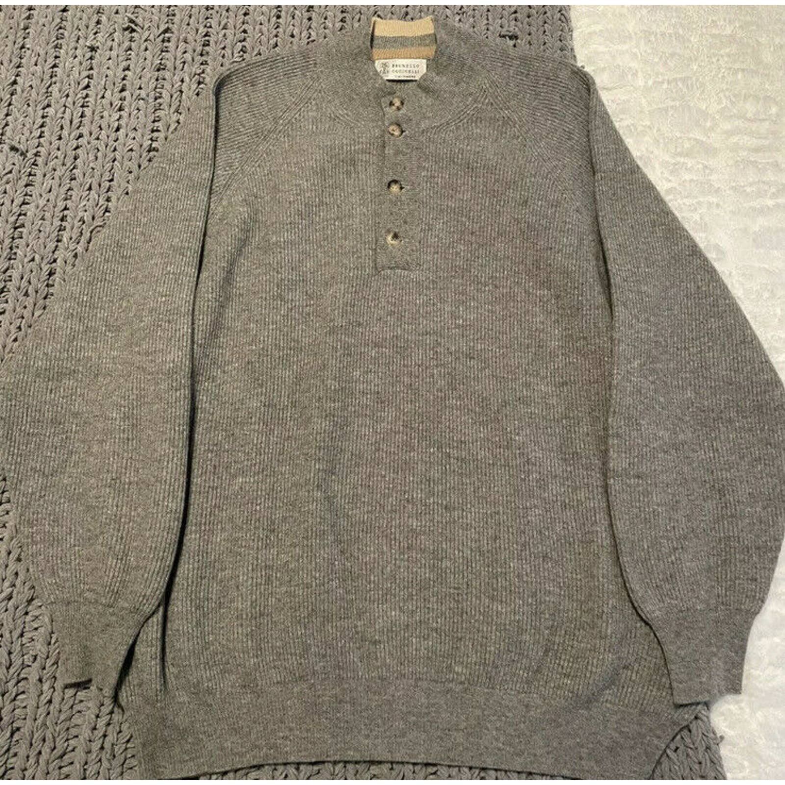 Brunello Cucinelli Brunello Cucinelli Cashmere Rugby Sweater Ribbed ...