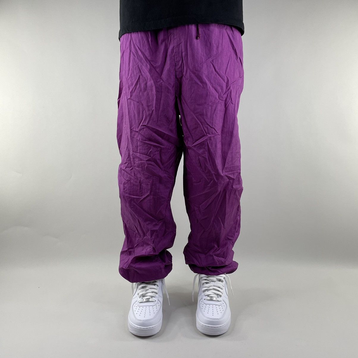 Streetwear × Vintage Vintage 1990's purple Nylon Sweats | Grailed