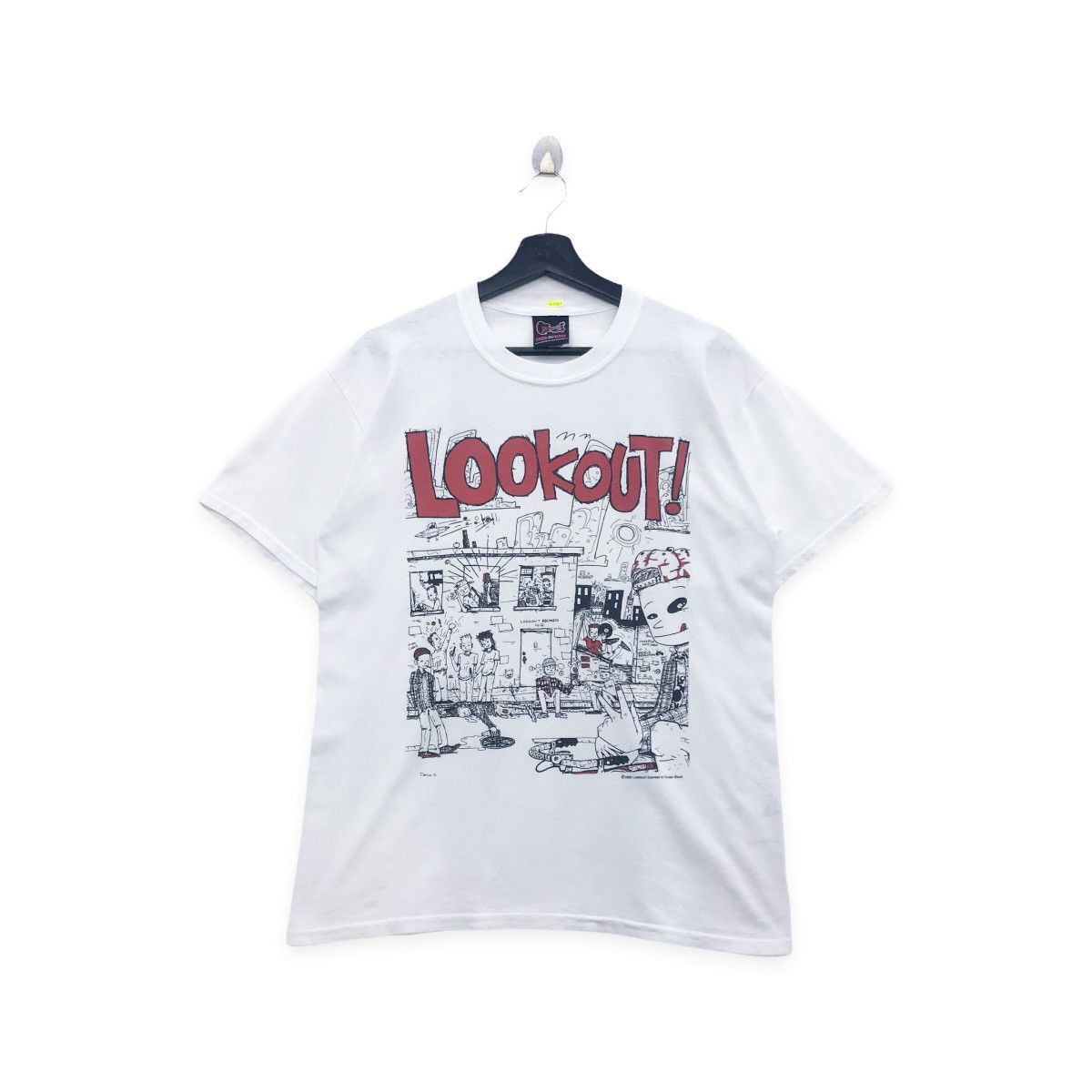 Vintage Rare!! Lookout Records Cinder Block tee | Grailed