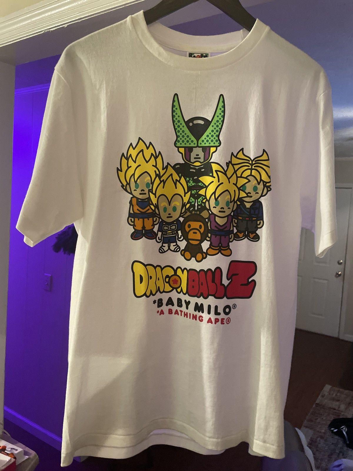 Bape Bape / DBZ Super Saiyan Baby Milo Tee | Grailed
