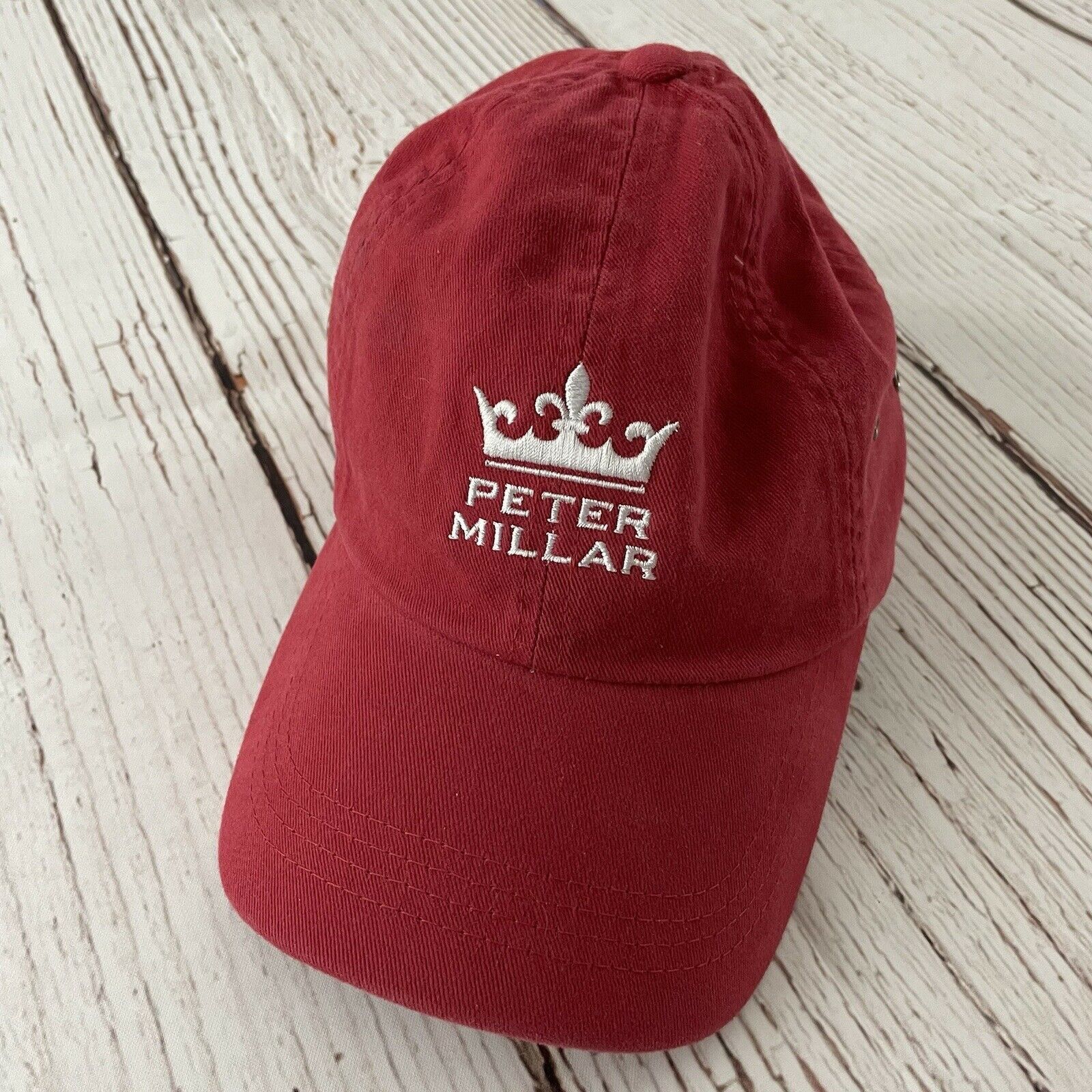 Peter Millar Peter Millar Crown Logo Men's Hat Red Adjustable Strap ...