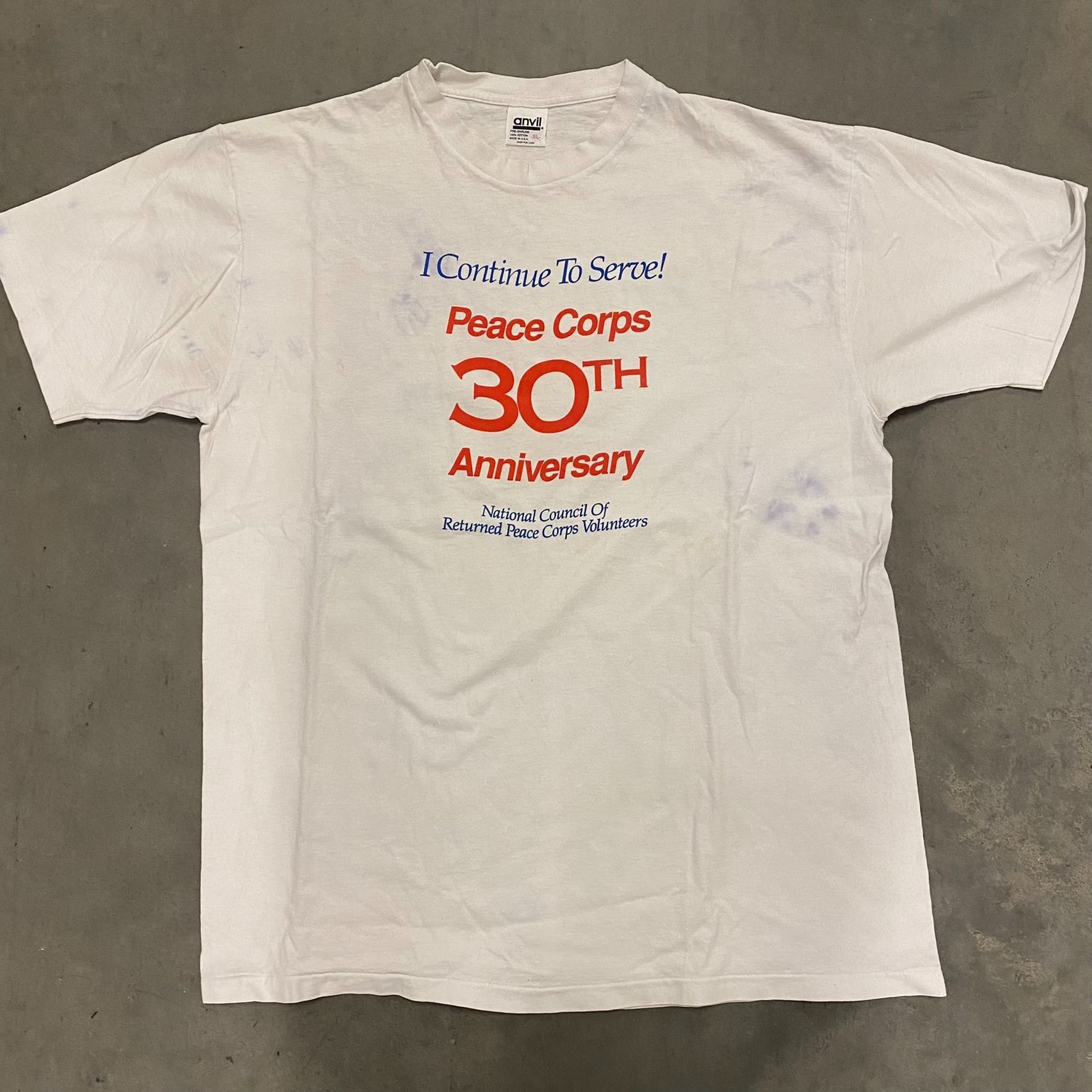 Anvil × Streetwear × Vintage Peace Corps Vintage T-Shirt | Grailed