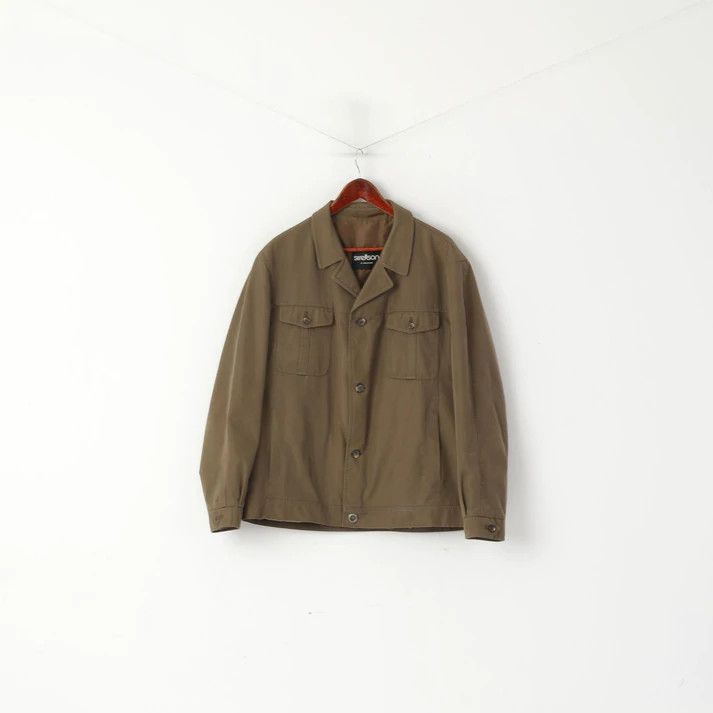 Strellson Strellson Men 56 XL Jacket Brown Cotton Harrington 8107 | Grailed