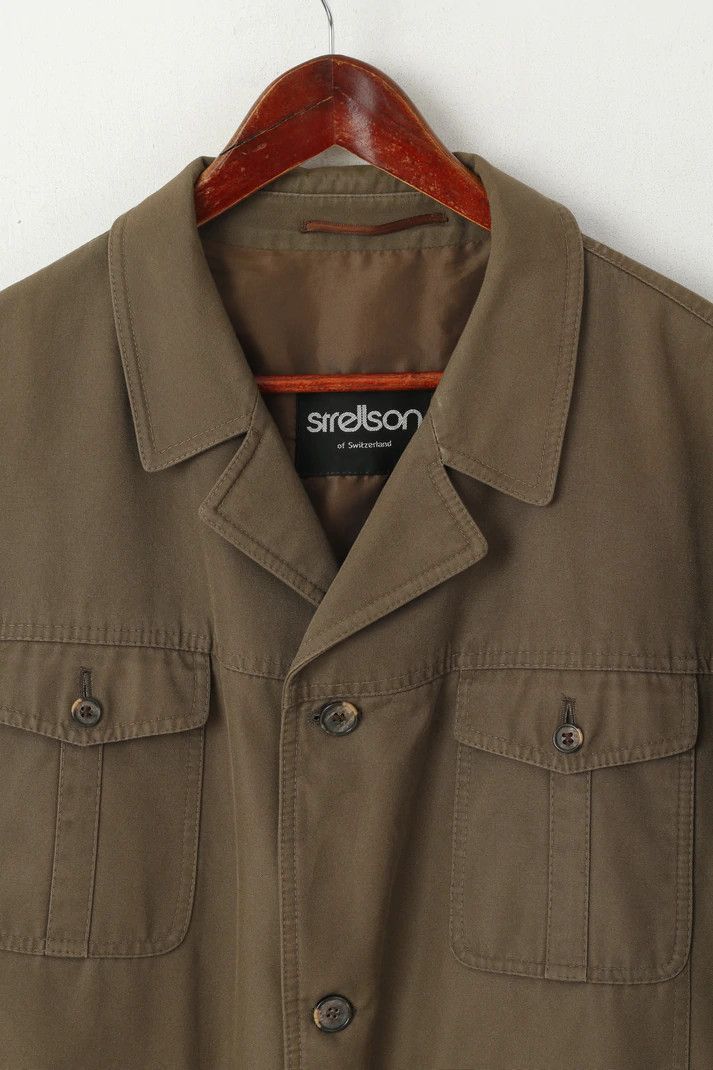 Strellson Strellson Men 56 XL Jacket Brown Cotton Harrington 8107 | Grailed