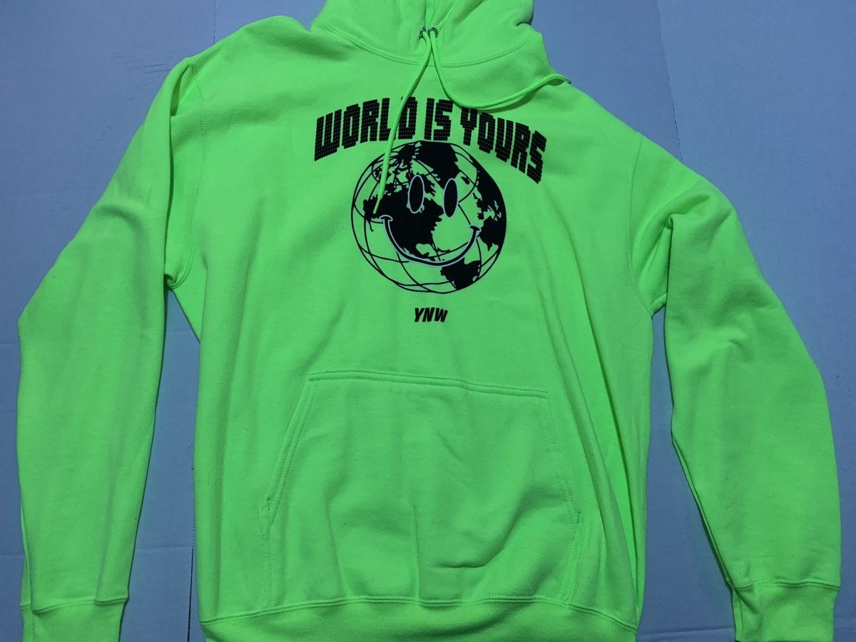 Custom YNW Melly “The World Is Yours” Neon Hoodie - Large | Grailed