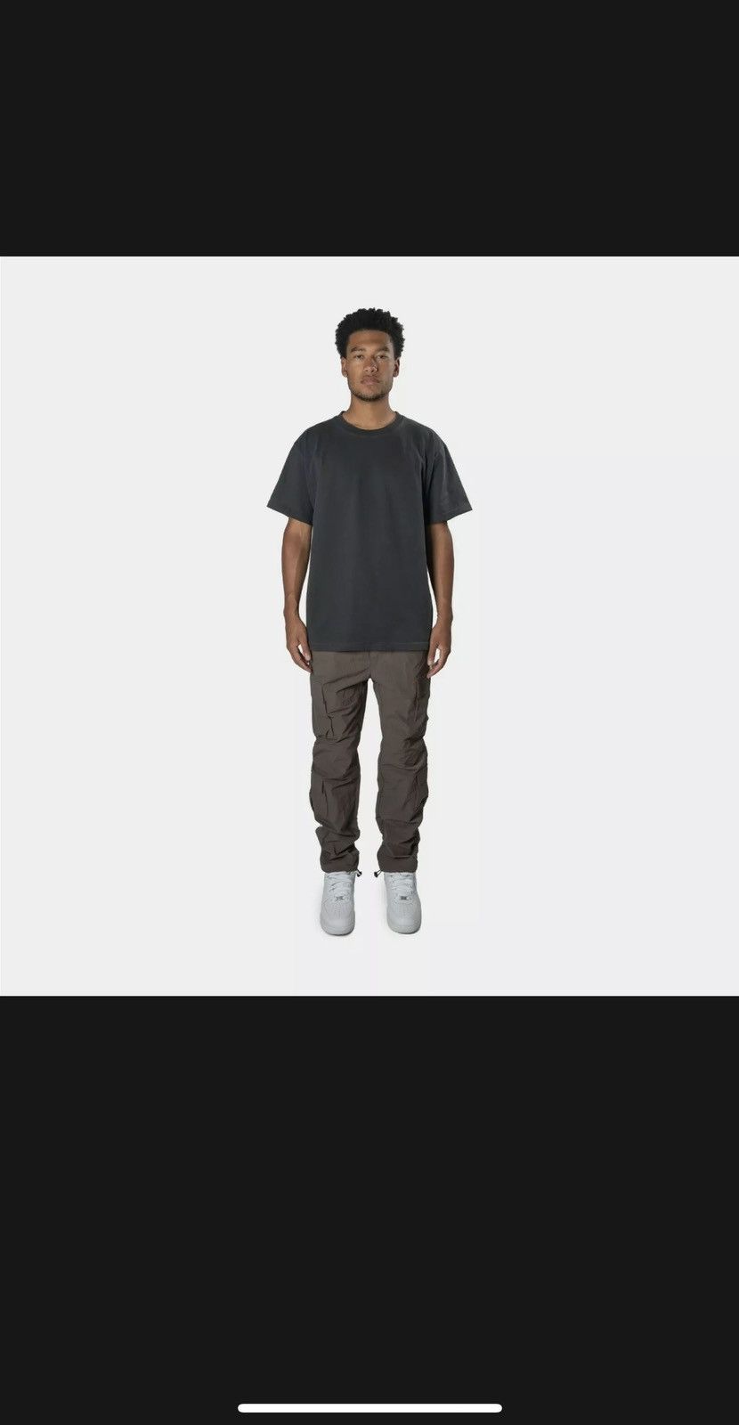 Richie Le Collection Nylon Cargo Pants Grey | Grailed