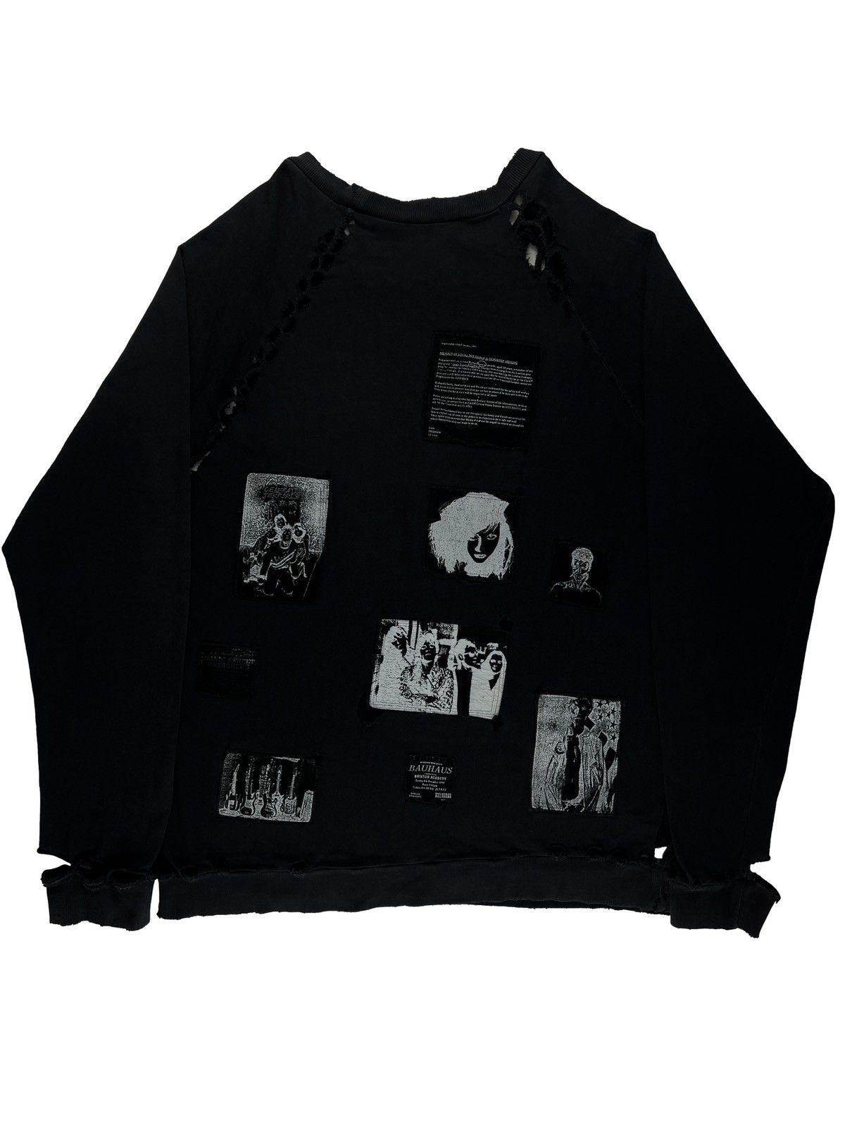 Raf Simons RAF SIMONS AW01 “RIOT RIOT RIOT” EVERYTHING PATCH SWEATSHIRT ...