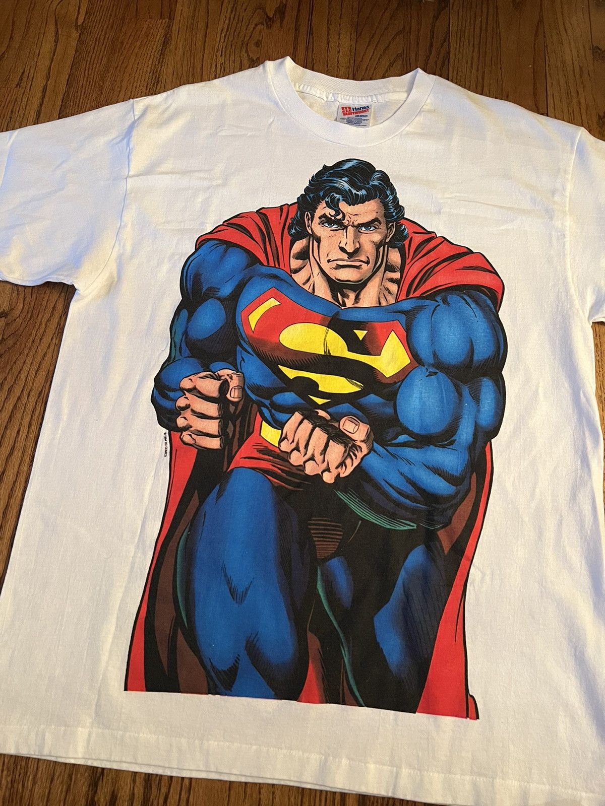 Vintage Vintage 1994 Superman vs Doomsday DC Jumbo Print T-Shirt | Grailed
