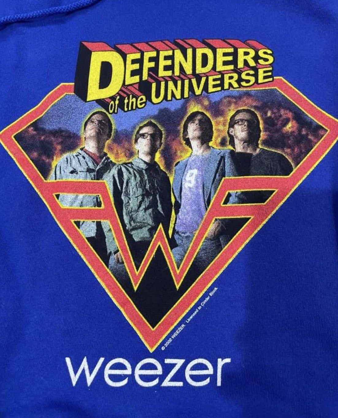 Aaa × Rock Band × Vintage Vintage Weezer Defender Of The Universe ...