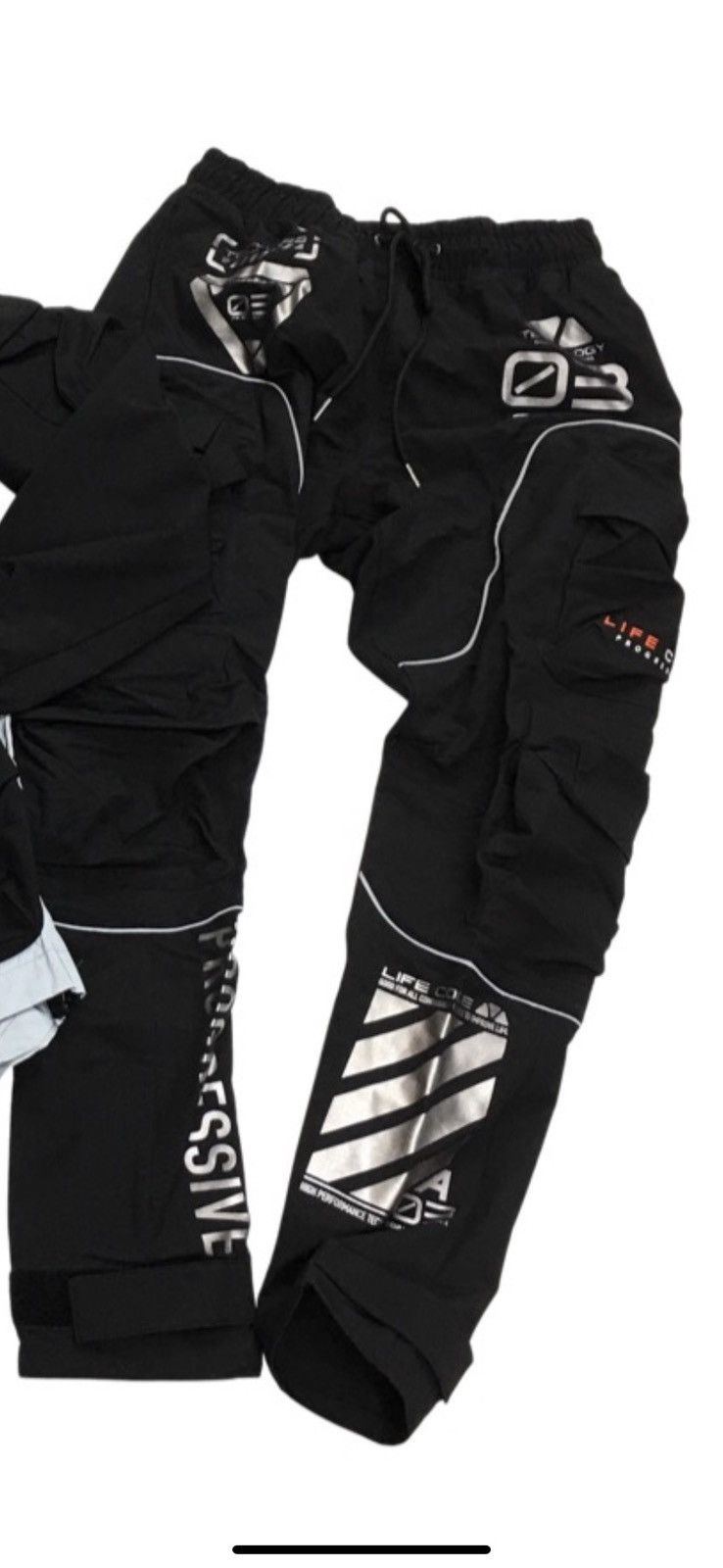 Streetwear × Vintage Large Life Code Tech 2.0 Black Tactical Cargo ...
