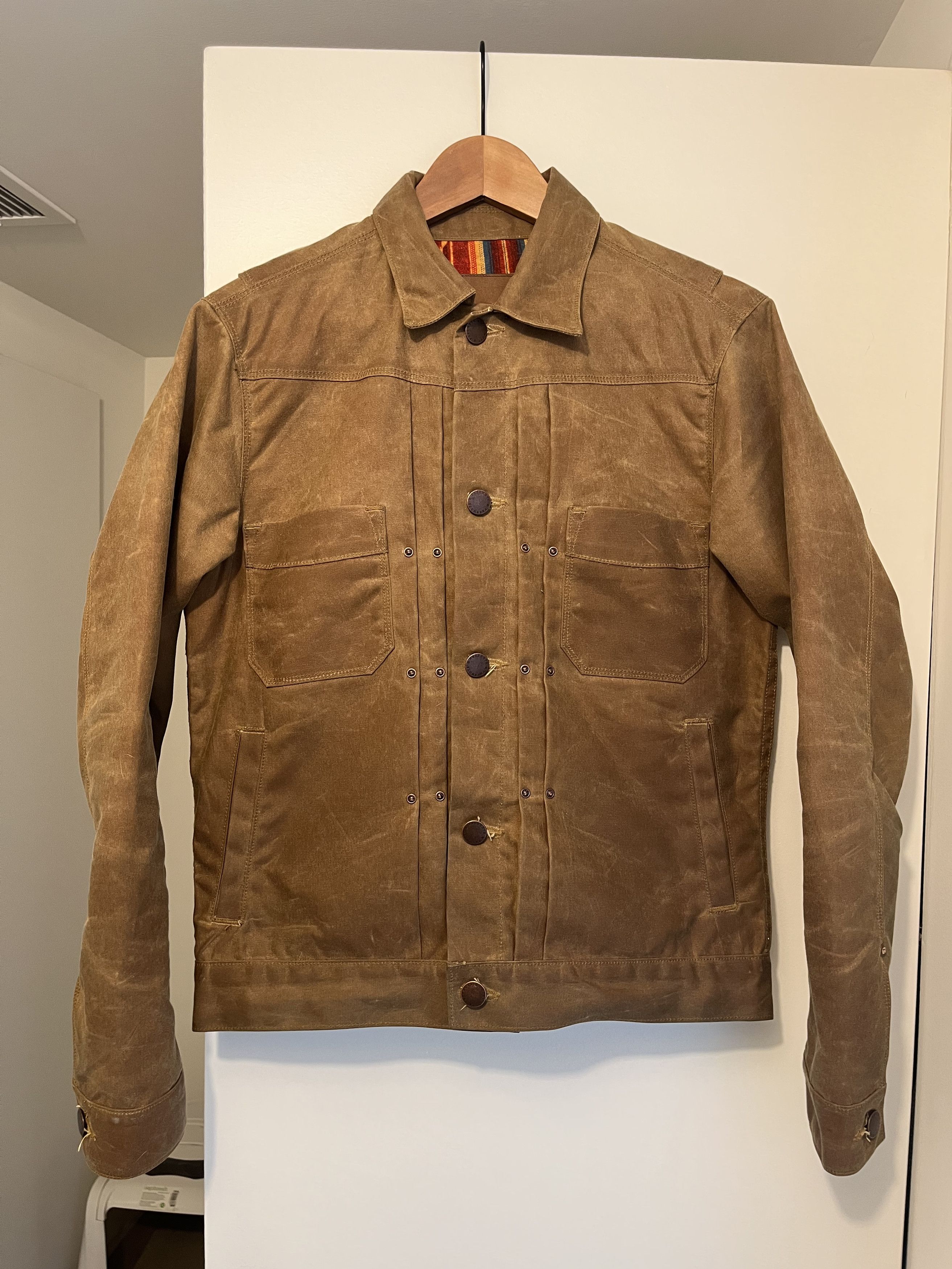 Freenote Riders Jacket Waxed Canvas Rust | Grailed