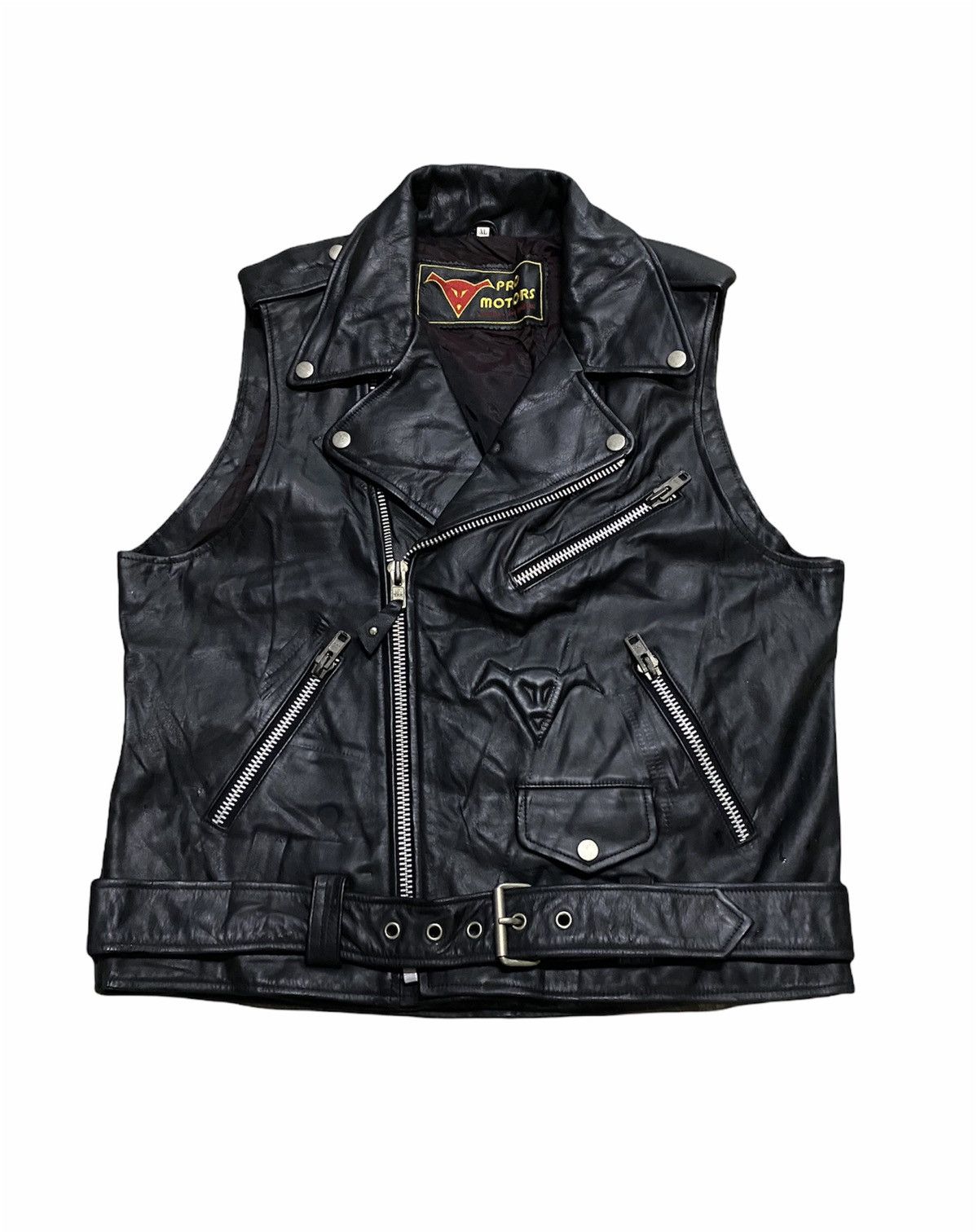 Vintage 🔥DHL SHIPPING🔥VINTAGE PRO MOTOR BIKER LEATHER VEST | Grailed