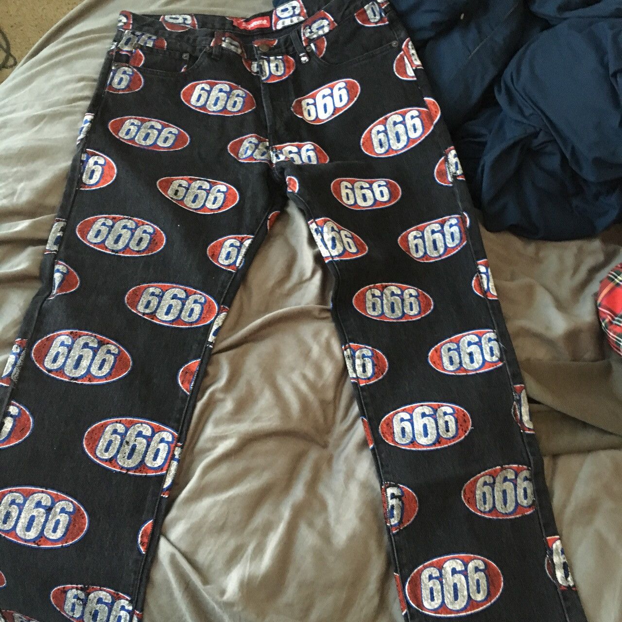Supreme 666 Pants | Grailed